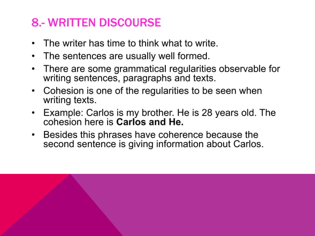 Discourse analysis for language teachers | PPT
