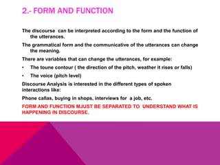 Discourse analysis for language teachers | PPTX