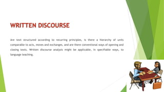 Discourse analysis for teachers | PPTX