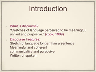 Discourse analysis ppt | PPTX