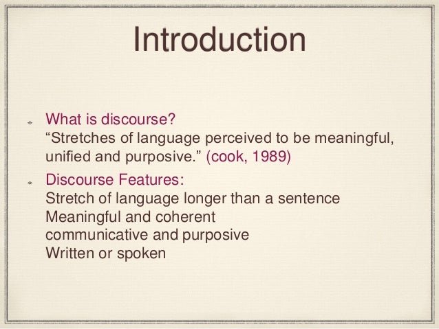Discourse analysis ppt