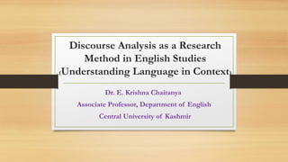 Discourse Analysis Research Method in English Studies ppt.pptx