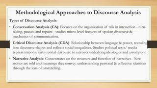 English Literature Research Method Discourse Analysis | PPTX