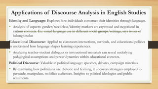 English Literature Research Method Discourse Analysis | PPTX