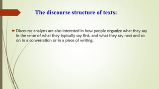 Discourse analysis session 1_ 10_10_2021 Introduction to the couse.pdf | Education