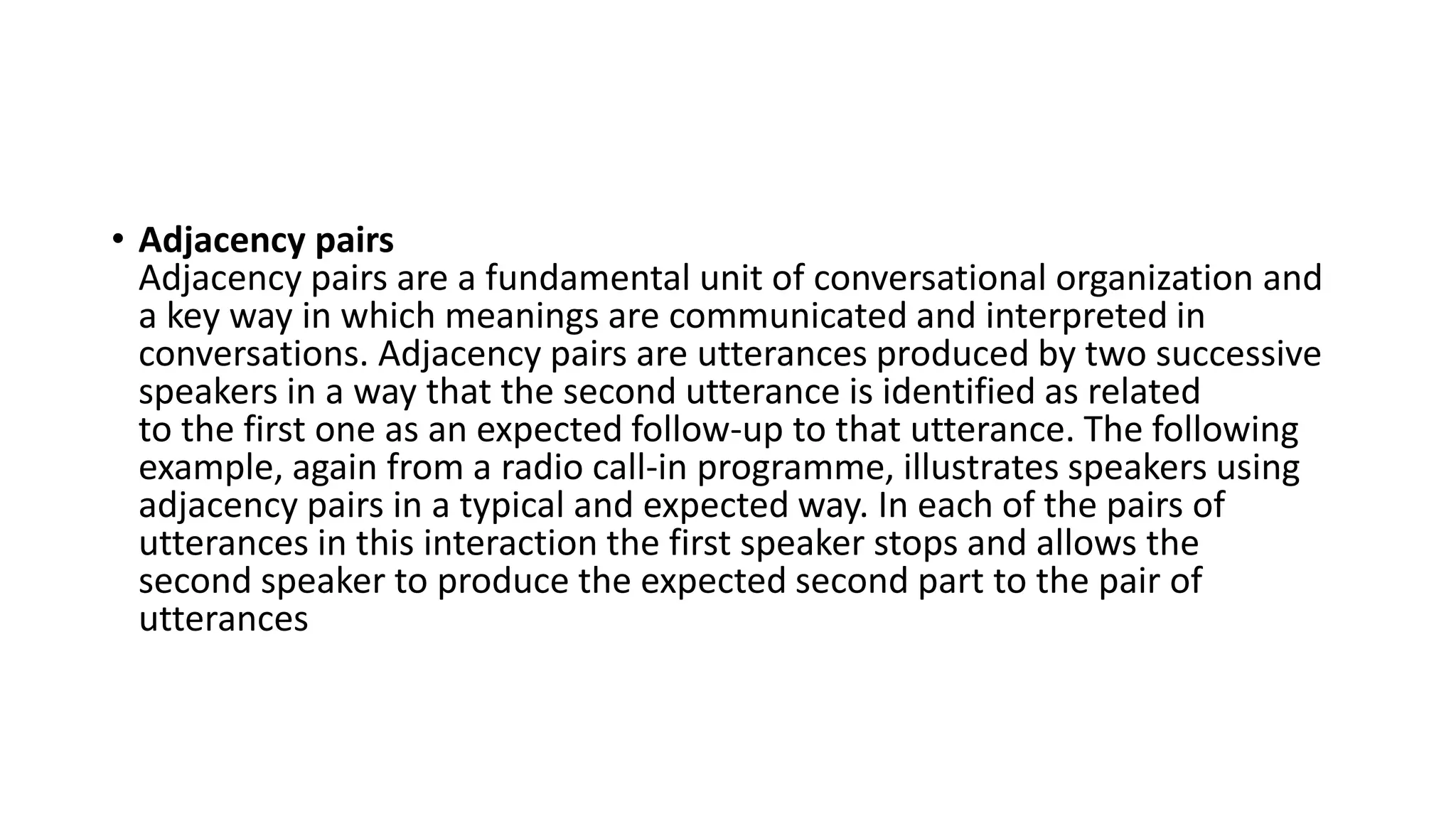 Discourse and conversation | PPTX