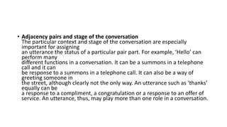 Discourse and conversation | PPTX