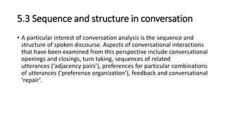 Discourse and conversation | PPTX