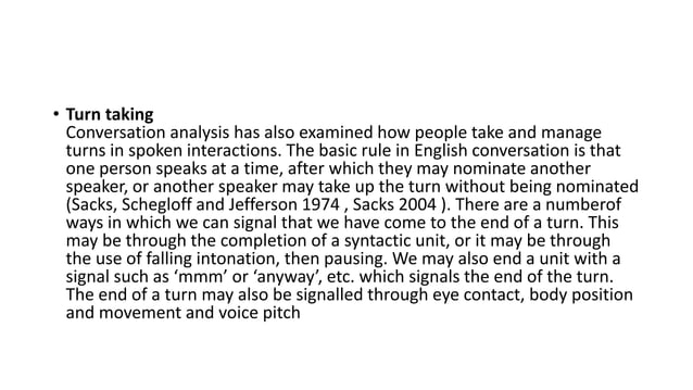 Discourse and conversation | PPTX