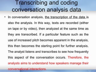 Discourse and conversation | PPT
