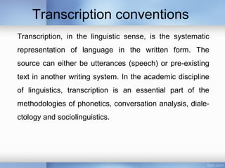 Discourse and conversation | PPT