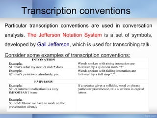 Discourse and conversation | PPT