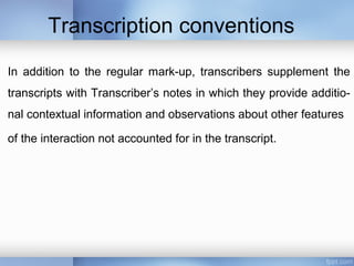 Discourse and conversation | PPT