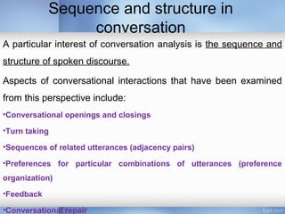 Discourse and conversation | PPT