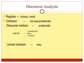 Discourse and corpus | PPT