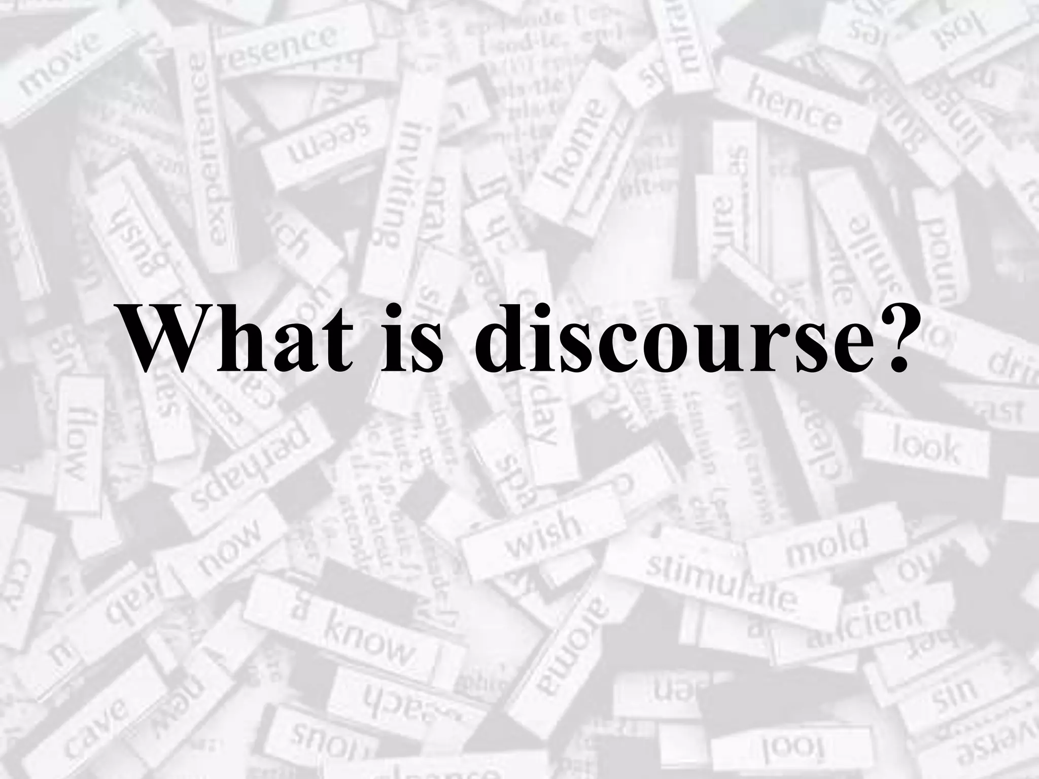 Discourse and genre | PPTX