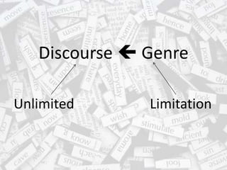Discourse and genre | PPTX