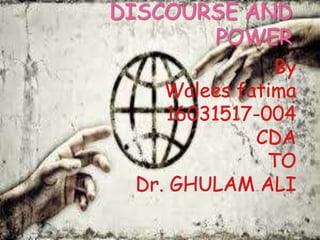 Discourse and power | PPTX