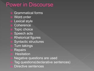 Discourse and power | PPTX