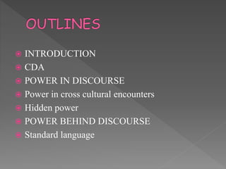 Discourse and power | PPTX