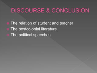 Discourse and power | PPTX