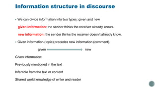 Discourse as dialogue | PPTX