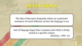 Discourse based approach | PPTX