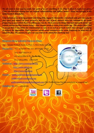 Discourse by brahmrishi shree kumar swamij | PDF