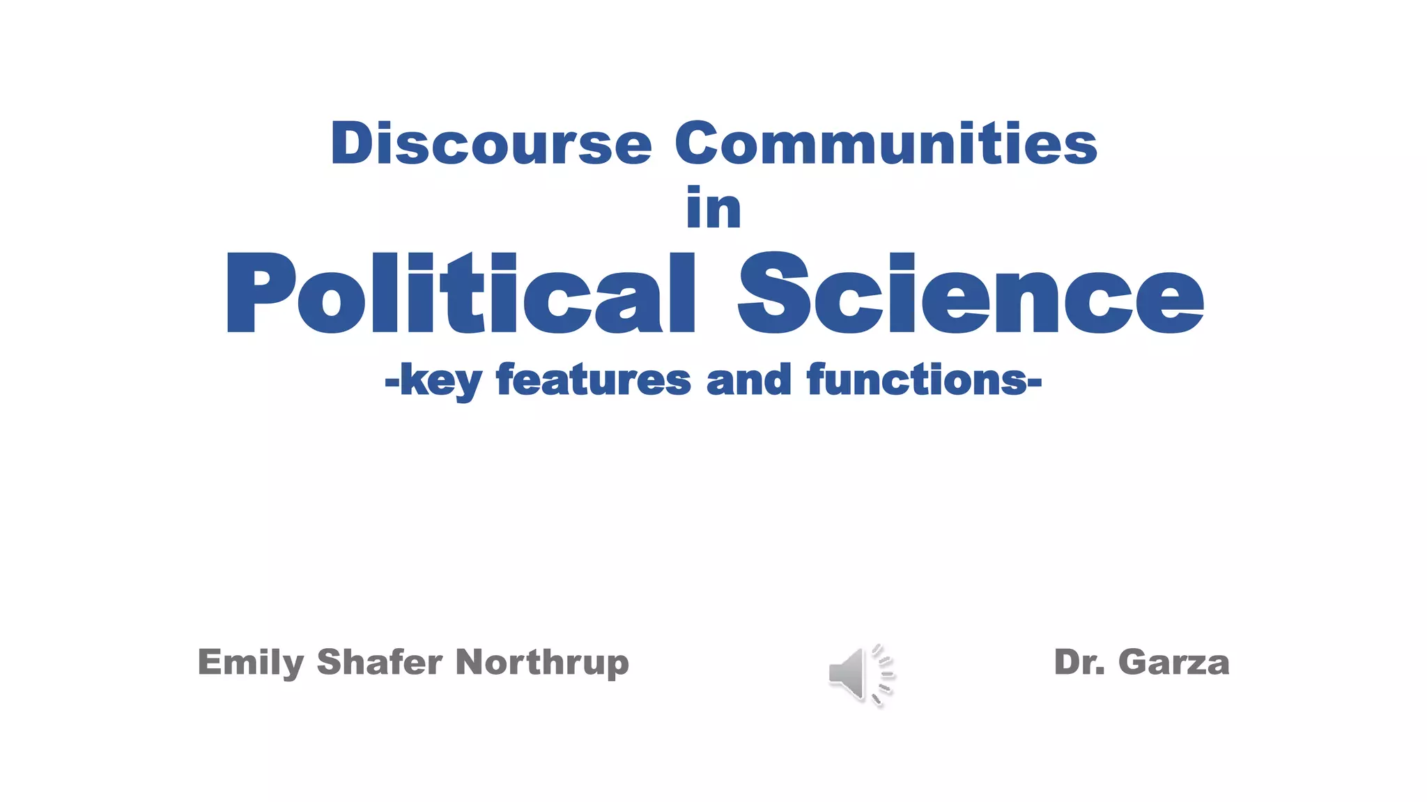 Discourse communities | PPTX