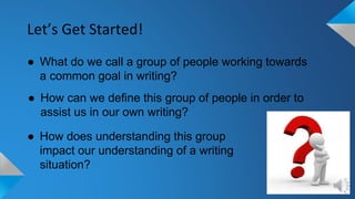 Discourse community | PPTX