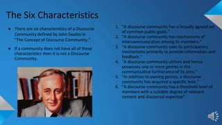 Discourse community | PPTX