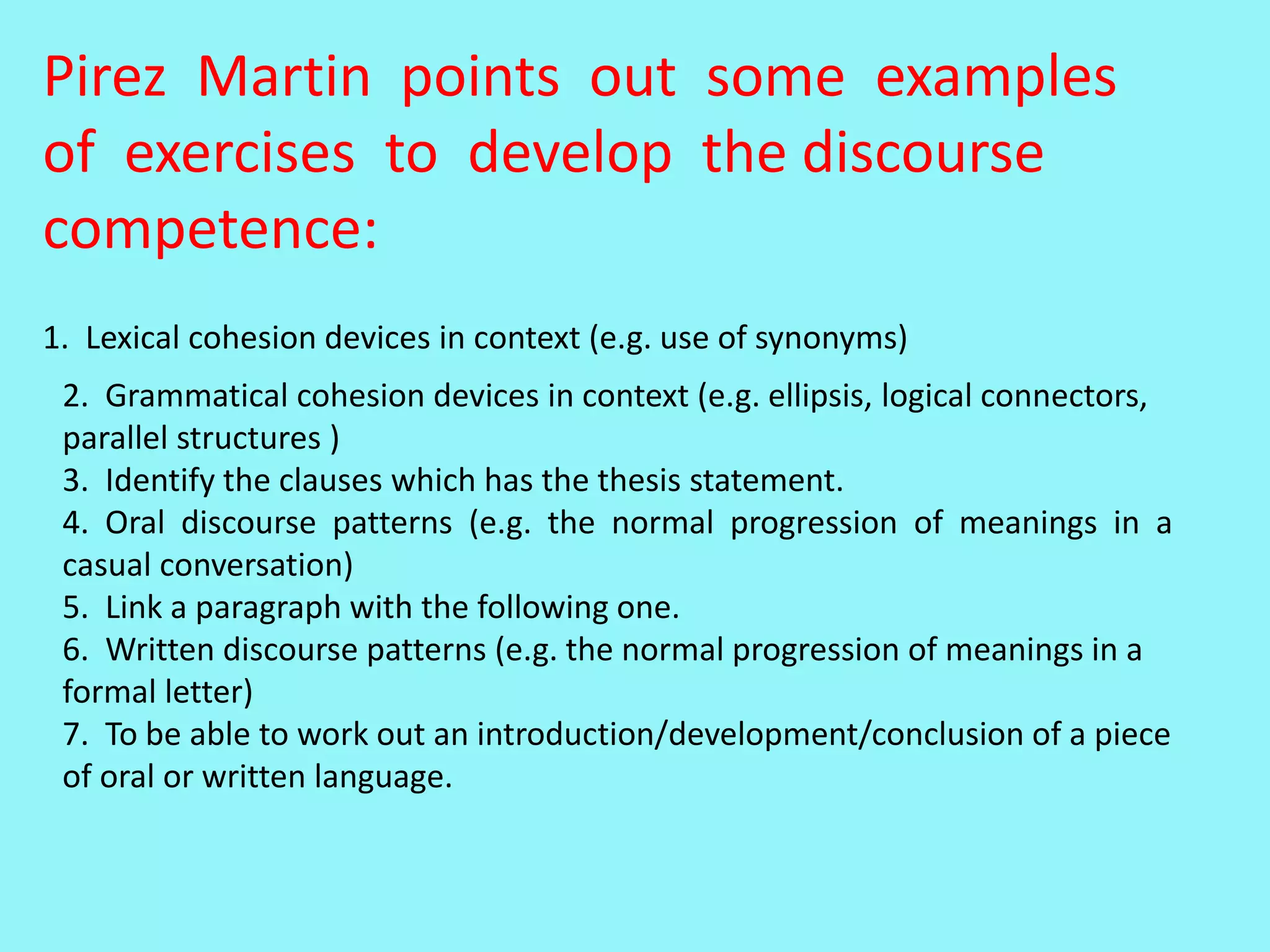 Discourse competence | PPTX