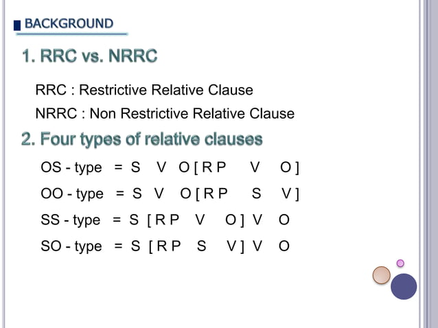 Discourse functions of relative clauses | PPT