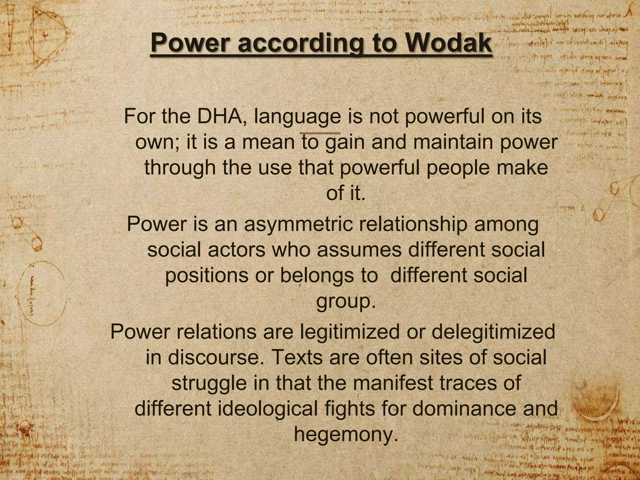 Discourse historical approach | PPTX