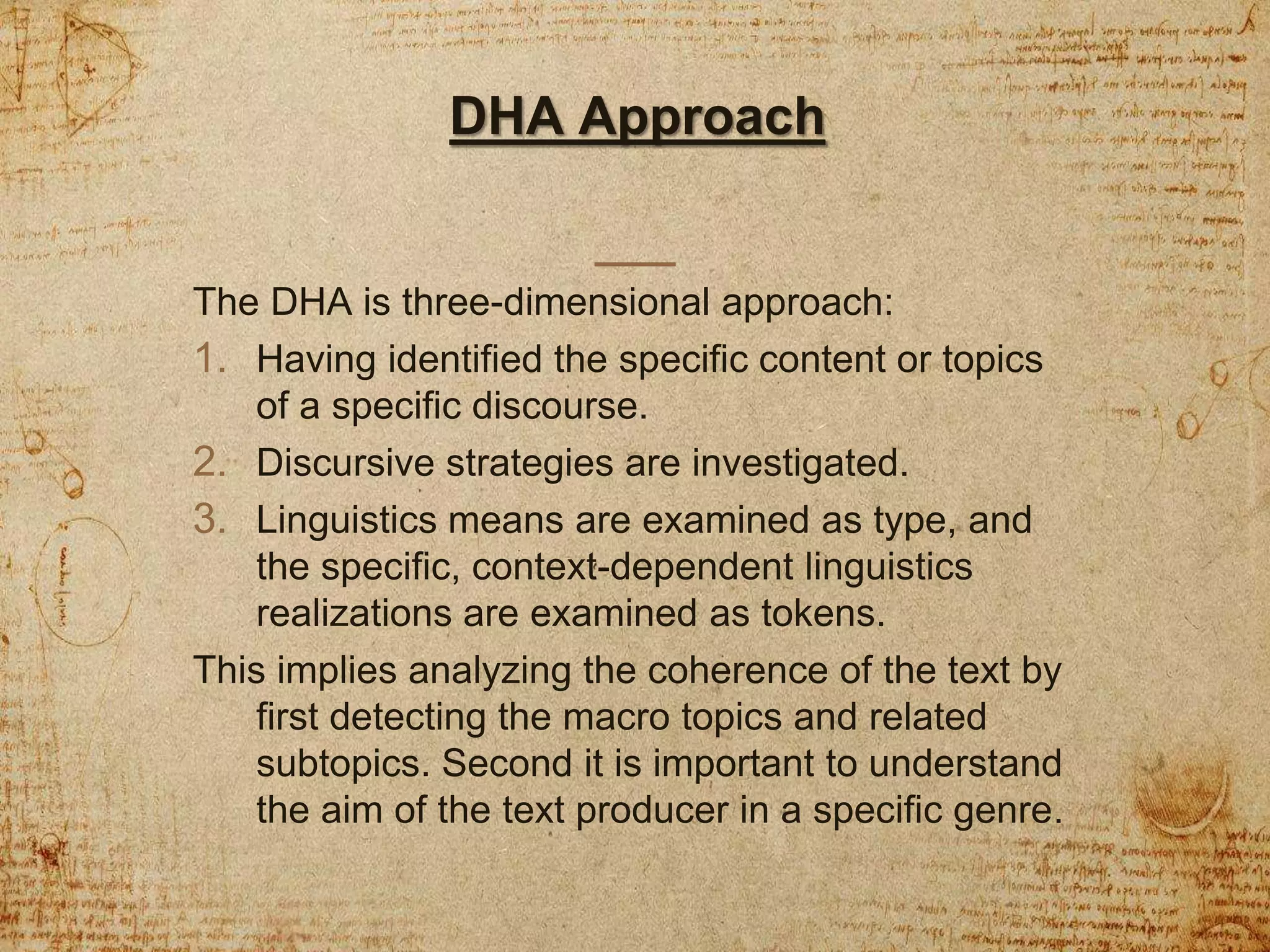 Discourse historical approach | PPTX
