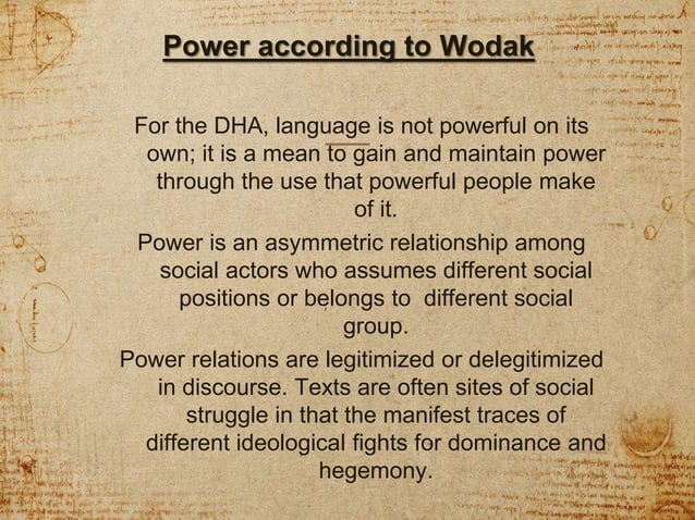 Discourse historical approach | PPTX