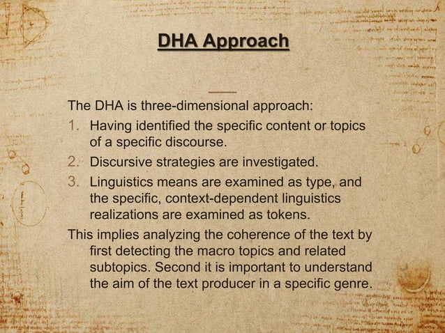 Discourse historical approach | PPTX