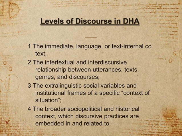Discourse historical approach | PPTX