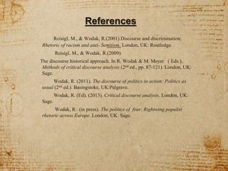 Discourse historical approach | PPTX