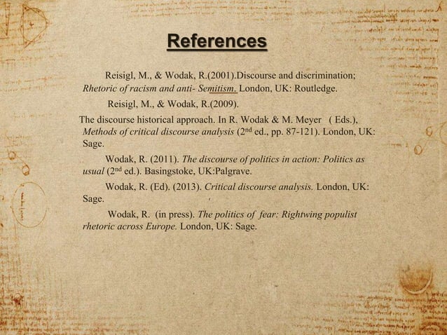 Discourse historical approach | PPTX