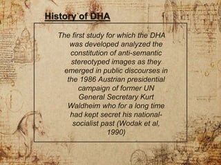 Discourse historical approach | PPTX