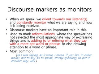 Discourse markers | PDF