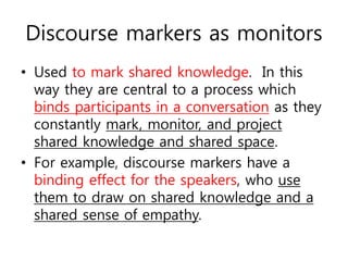 Discourse markers | PPT