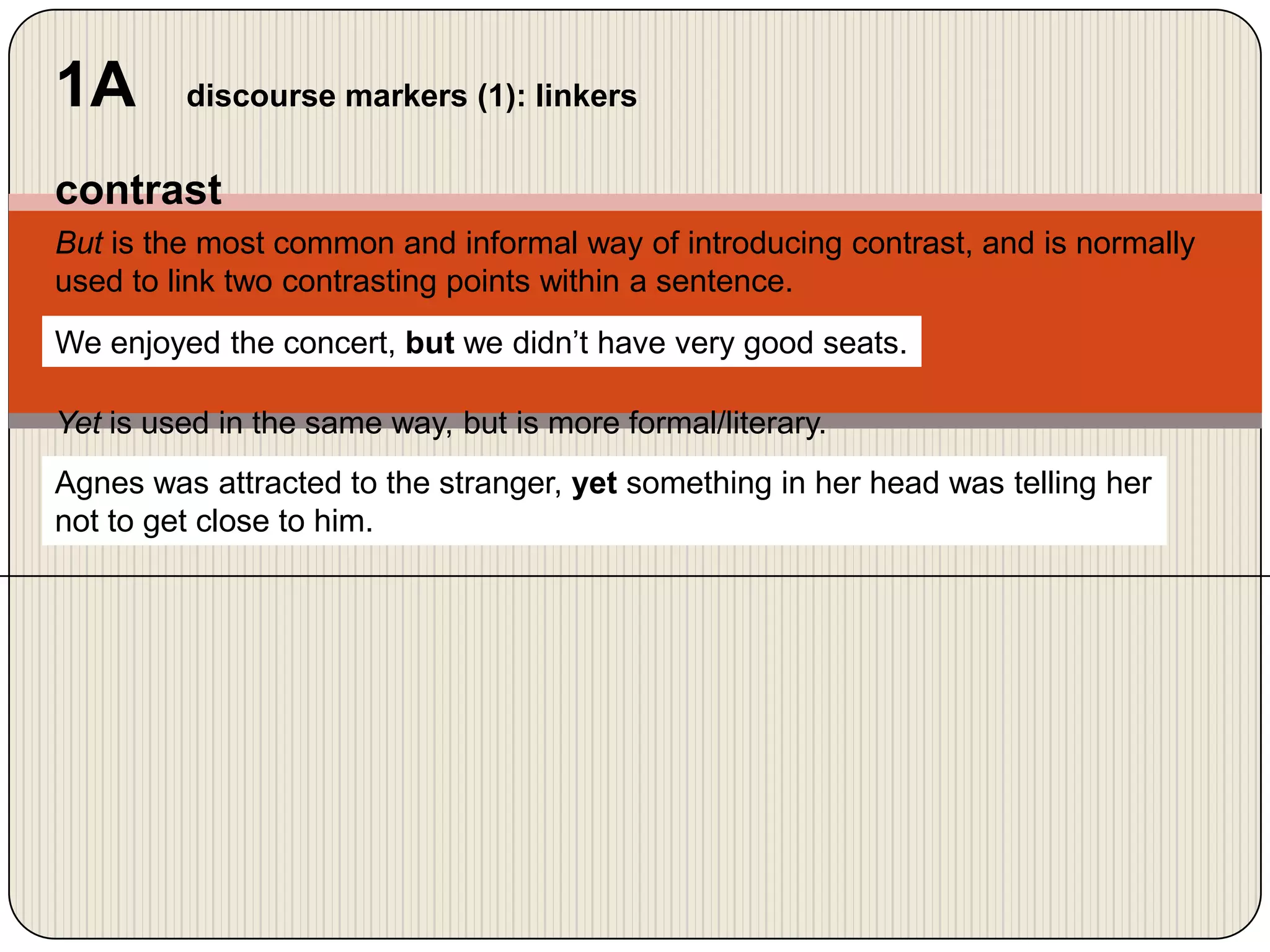 Discourse markers NEF Advanced lesson 1 | PPTX