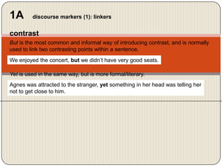 Discourse markers NEF Advanced lesson 1 | PPTX