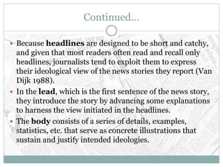 Discourse & newspaper | PPTX