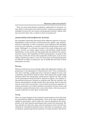 Discourse, power and access | PDF
