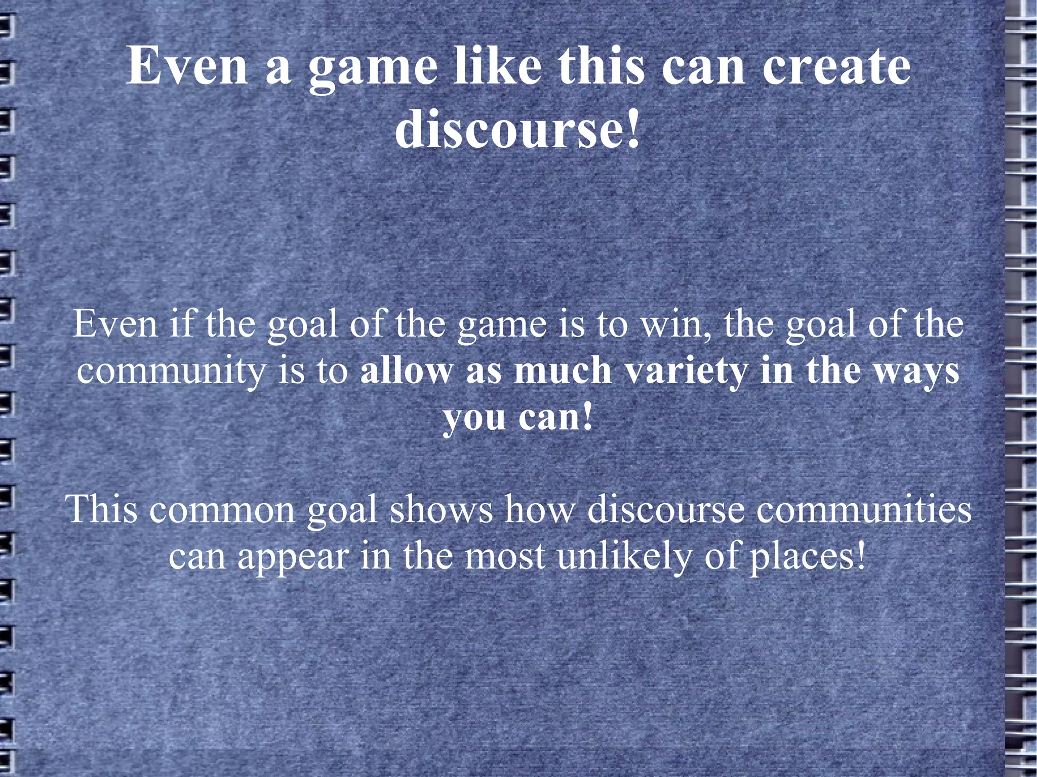 Discourse Presentation | PPT