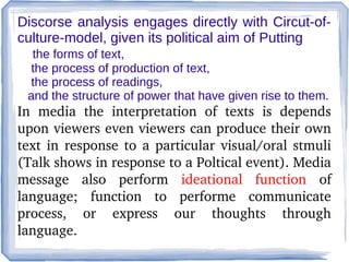 Circuit of Cultural Model by Hall | PDF