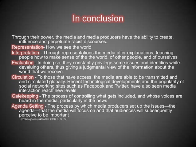 Racist discourse and power in the media | PPTX